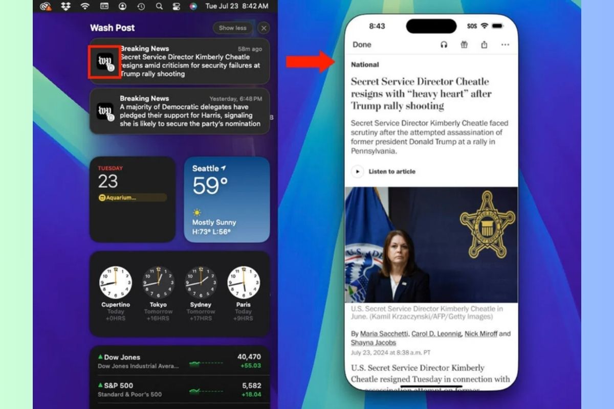 Hướng dẫn cách phản chiếu iPhone trên máy Macbook Air M4